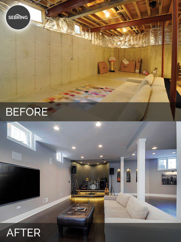 Modern Luxury Basement Remodel | Sebring Design Build