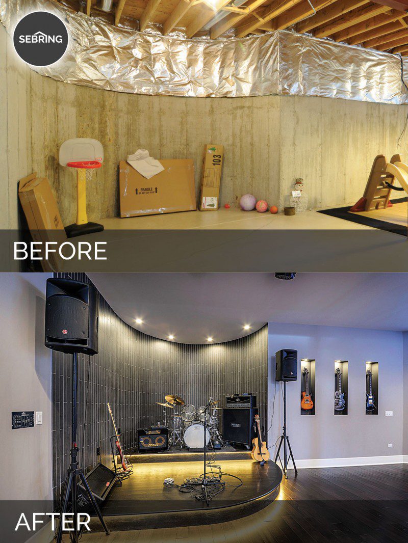 Modern Luxury Basement Remodel | Sebring Design Build