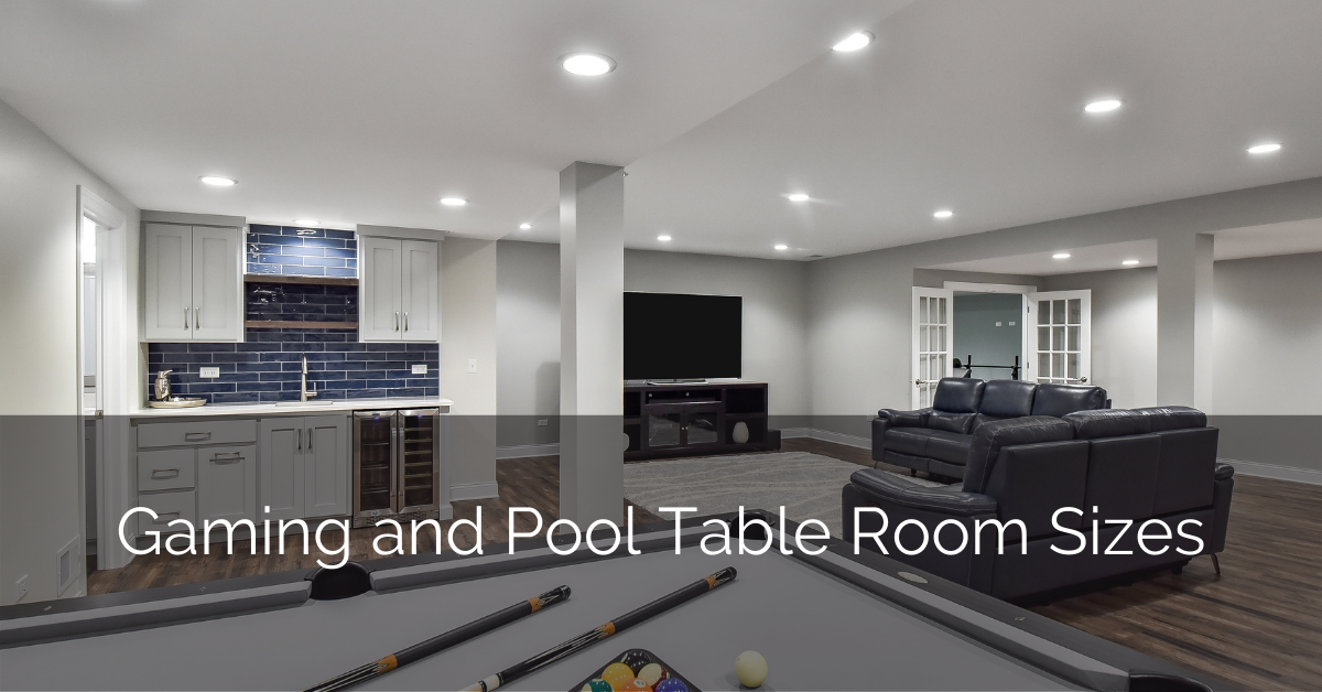 Gaming and Pool Table Room Sizes - Sebring Design Build