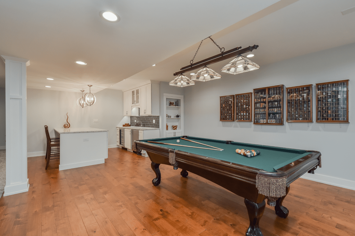 Gaming and Pool Table Room Sizes | Sebring Design Build