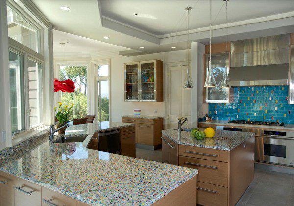 4 Glass Countertop Ideas For Your Next Kitchen or Bathroom Remodel ...