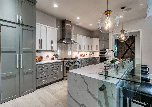 23 Wonderful Kitchen Waterfall Edge Countertops | Sebring Design Build