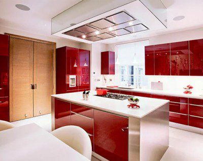 Red Kitchen Cabinets | Sebring Design Build | Kitchen Remodeling