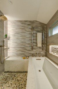 Wave Pattern Tile Design Ideas | Sebring Design Build