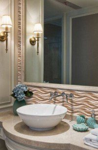 Wave Pattern Tile Design Ideas | Sebring Design Build