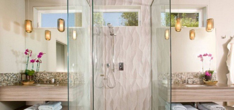 Wave Pattern Tile Design Ideas | Sebring Design Build