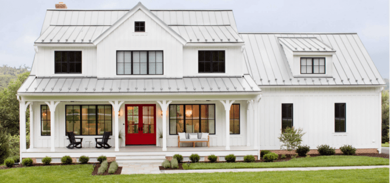 23 Houses with Red Front Entry Door Ideas | Sebring Design Build