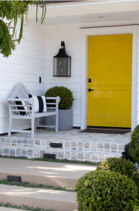 23 Houses With Yellow Front Entry Door Ideas | Sebring Design Build