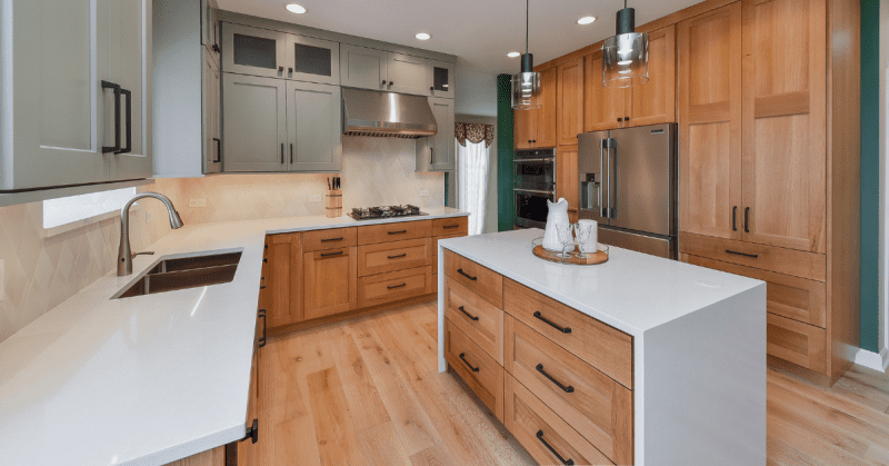 23 Wonderful Kitchen Waterfall Edge Countertops | Sebring Design Build