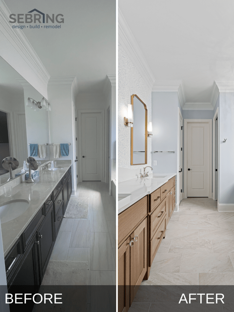 Elegant with a Twist Master Bath Remodel | Sebring Design Build