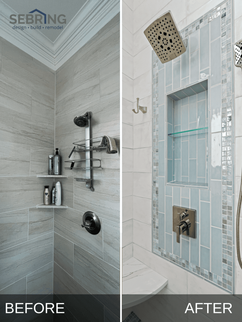 Elegant with a Twist Master Bath Remodel | Sebring Design Build