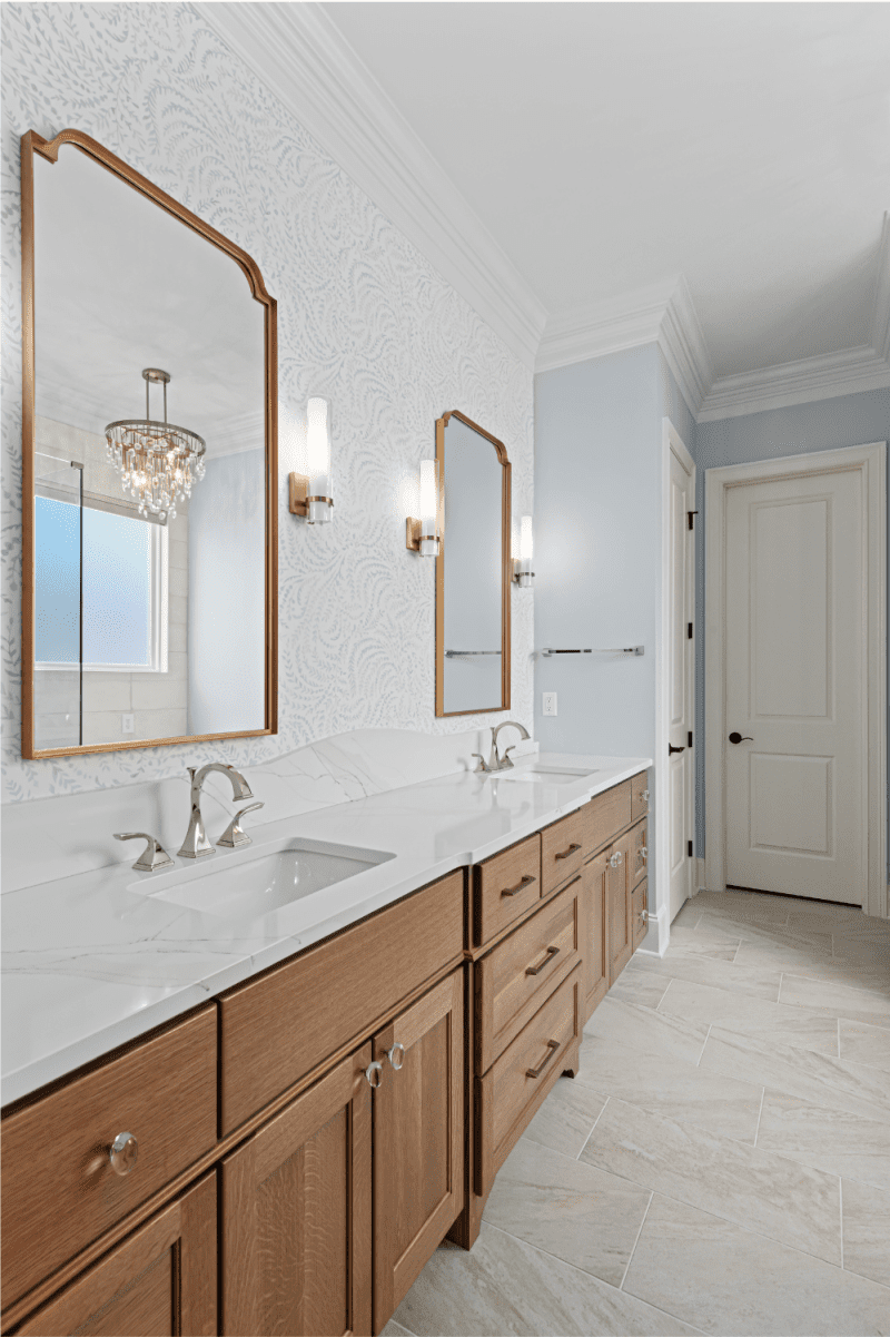 Elegant with a Twist Master Bath Remodel | Sebring Design Build